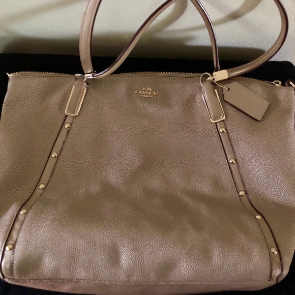 Coach | Bags | Coach Metallic Goldish Tote | Poshmark